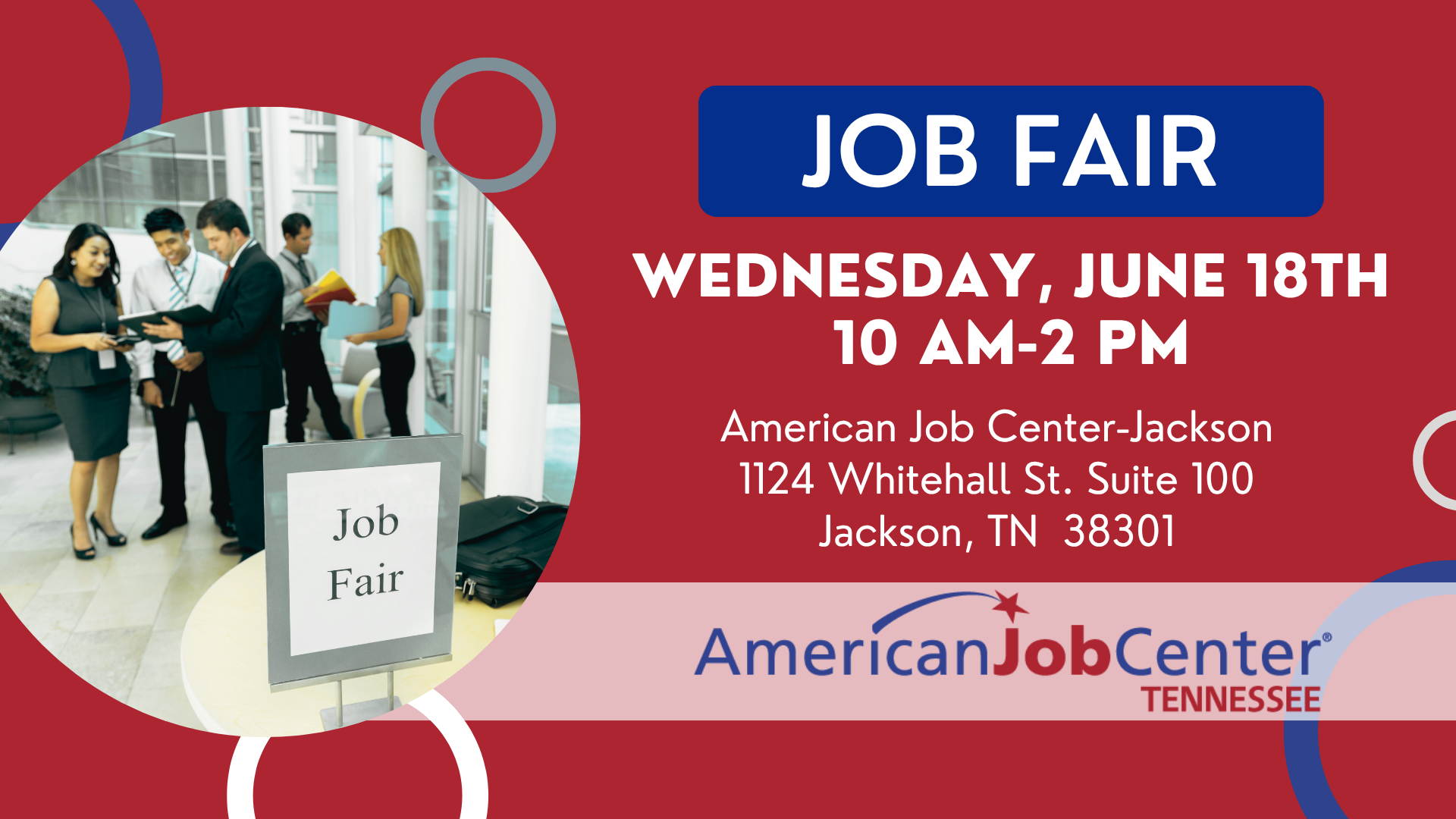 Job Fair (American Job Center-Jackson) – Northwest and Southwest Tennessee