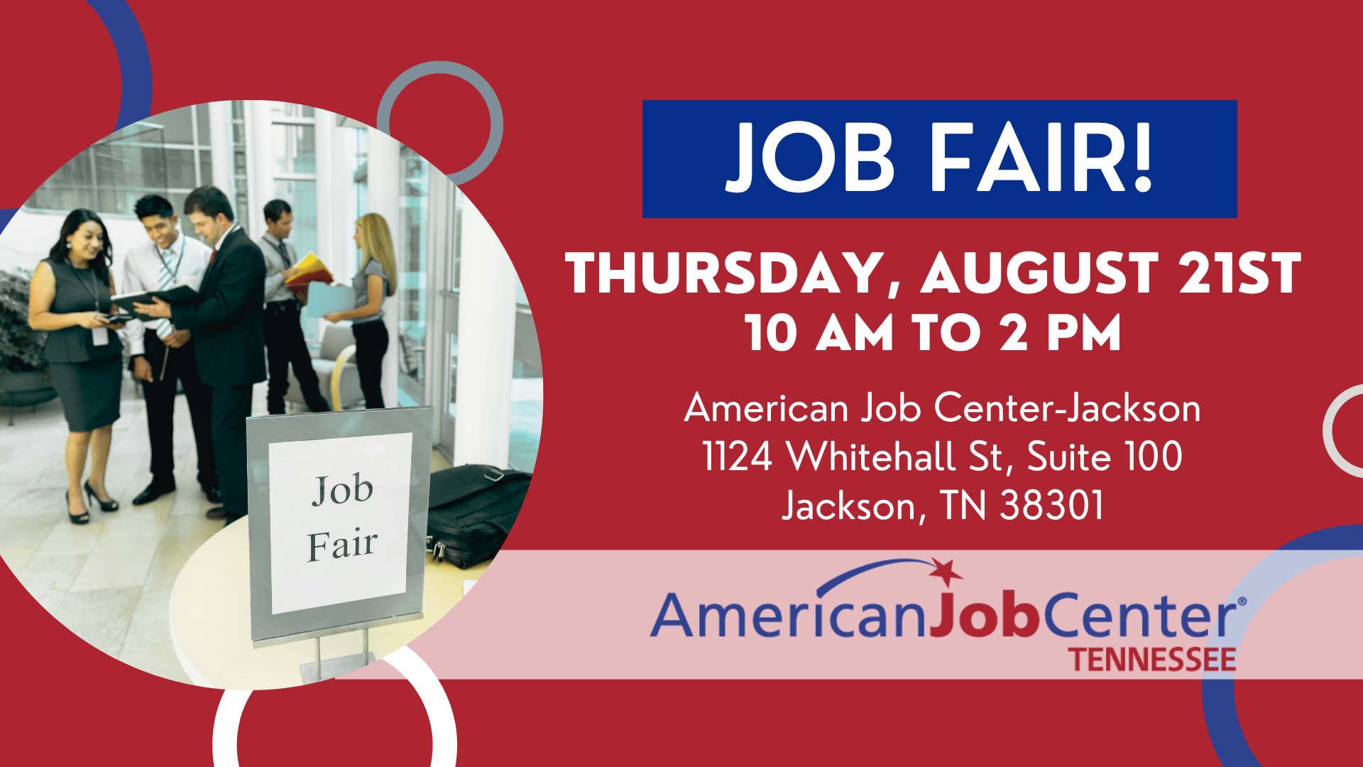 Multi-Employer Job Fair (AJC-Jackson) – Northwest and Southwest Tennessee